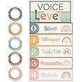 Amazon.com: Glooglitter 5 Pcs School Push Light and Voice Level Poster ...
