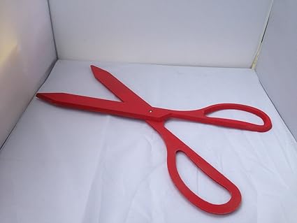 Tri Novelty Giant Wooden Scissors, Red, Party, Prop, Celebration, Grand ...