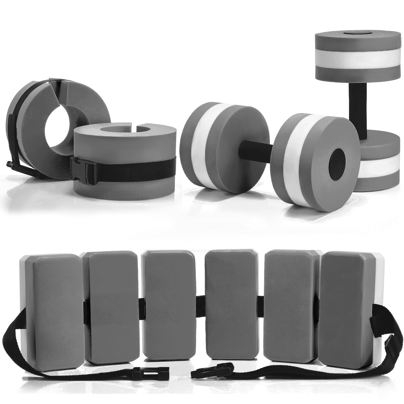 Motionchic 5 Pcs Aquatic Exercise Set Including 2 Ankle Swimming ...