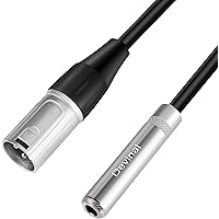 Amazon.com: Yumiwoow XLR Male to 1/4" Female Cable, 3 Pin Male to 6.35mm Socket Audio Cord, XLR ...