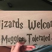 Amazon.com: XLD Store Wizards Welcome Muggles Tolerated Gift Hanging ...