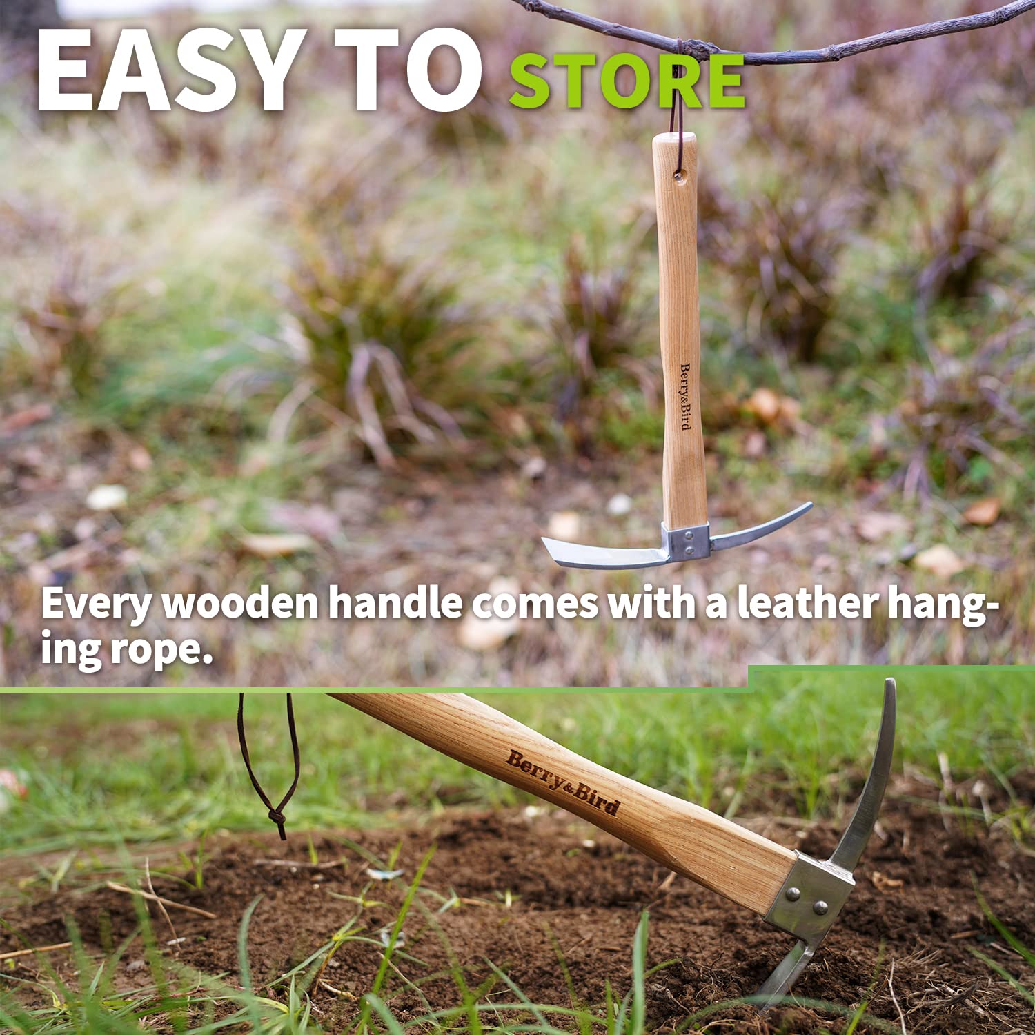 Mua Berry&Bird Gardening Pick Axes, Stainless Steel Pickaxe Mattock Hoe ...