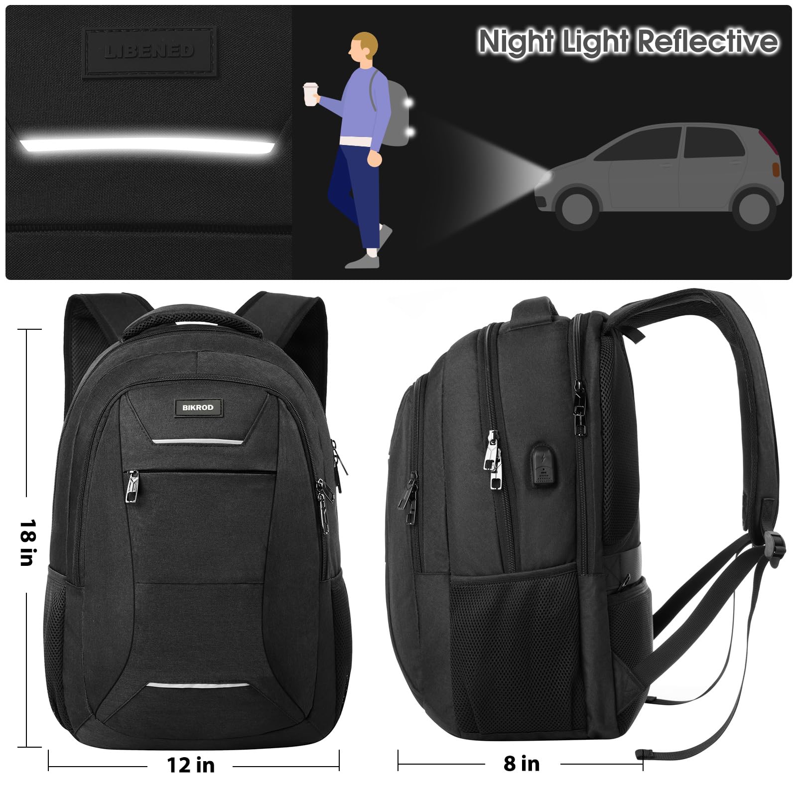 Mua Backpack for Men and Women, School Backpack for Teens, Black ...