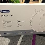 Coredy R750 Robot Vacuum Cleaner, 3-in-1 Vacuuming Sweeping and Mopping ...