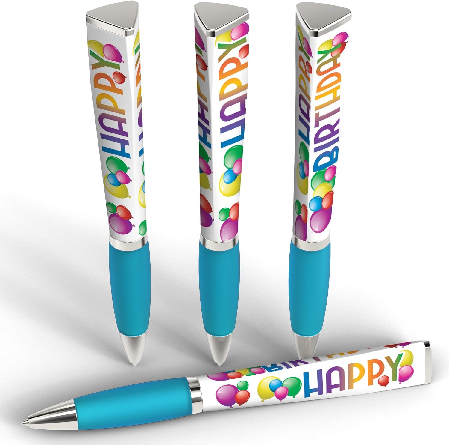 Amazon.com : Happy Birthday 3 sided pens Ad Pen Collection (25 pack ...
