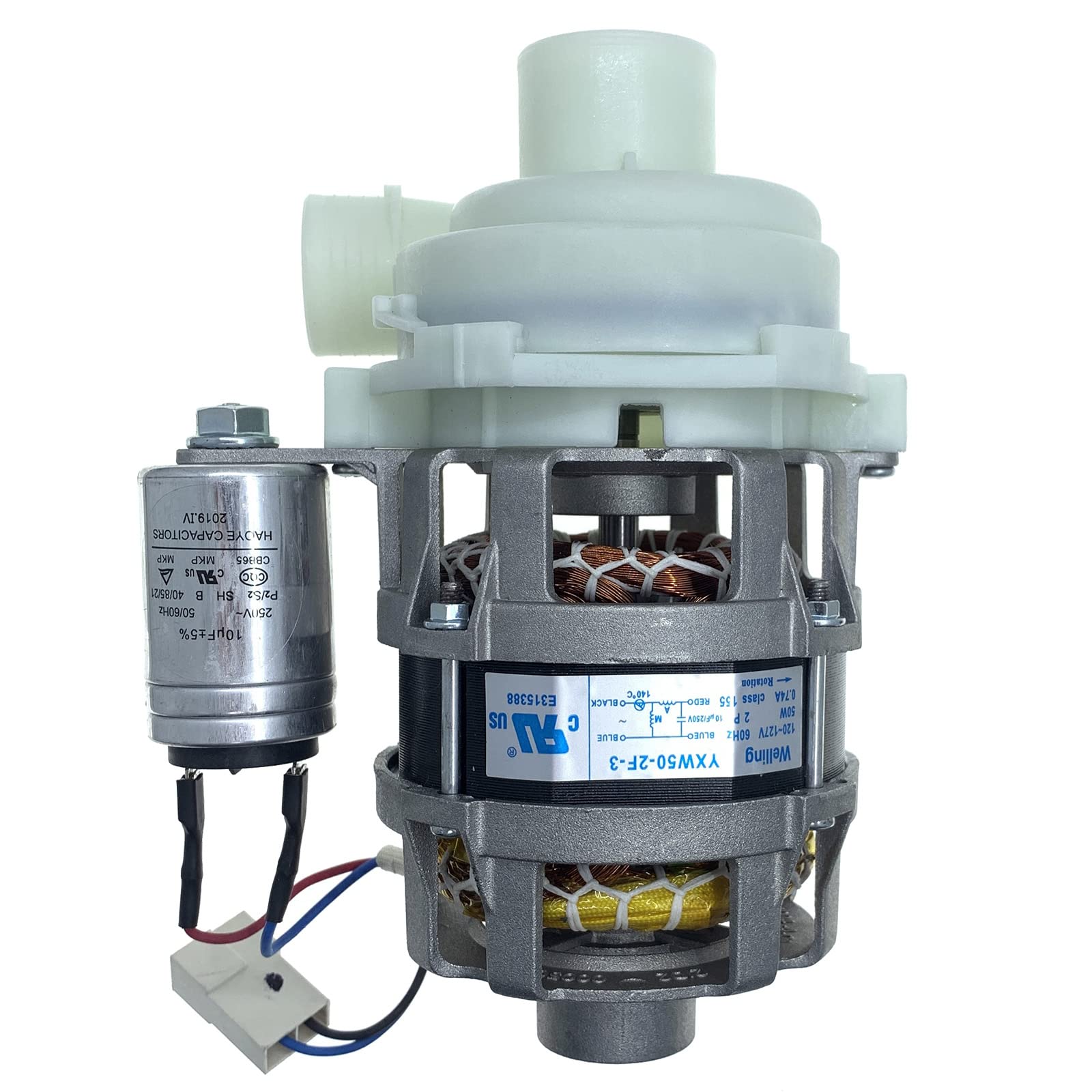YXW50-2F-3 120V~127V 60Hz Dishwasher Circulation Pump Motor Assembly ...