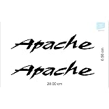 VVWV Tvs Apache Stickers RTR 100 Kit and Graphics for 160 4v 180 RTR ...