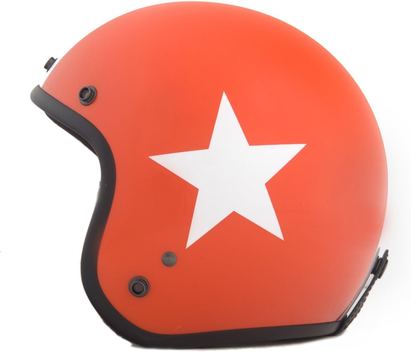 Helm ähnlich wie retro Vespa Helm, Motorradhelm oder Rollerhelm (orange ...