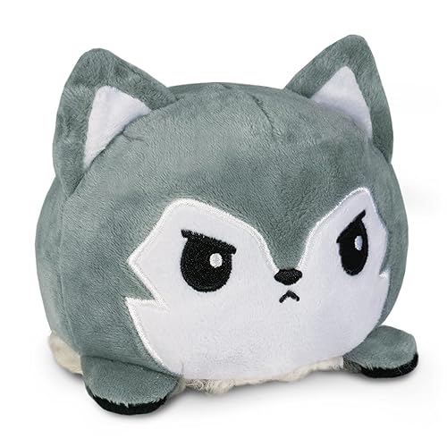TeeTurtle - The Original Reversible Wolf Plushie - Gray Wolf + Sheep ...