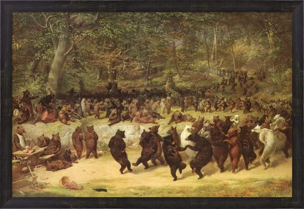 Amazon.com: The Bear Dance by William Holbrook Beard Framed Art Print ...