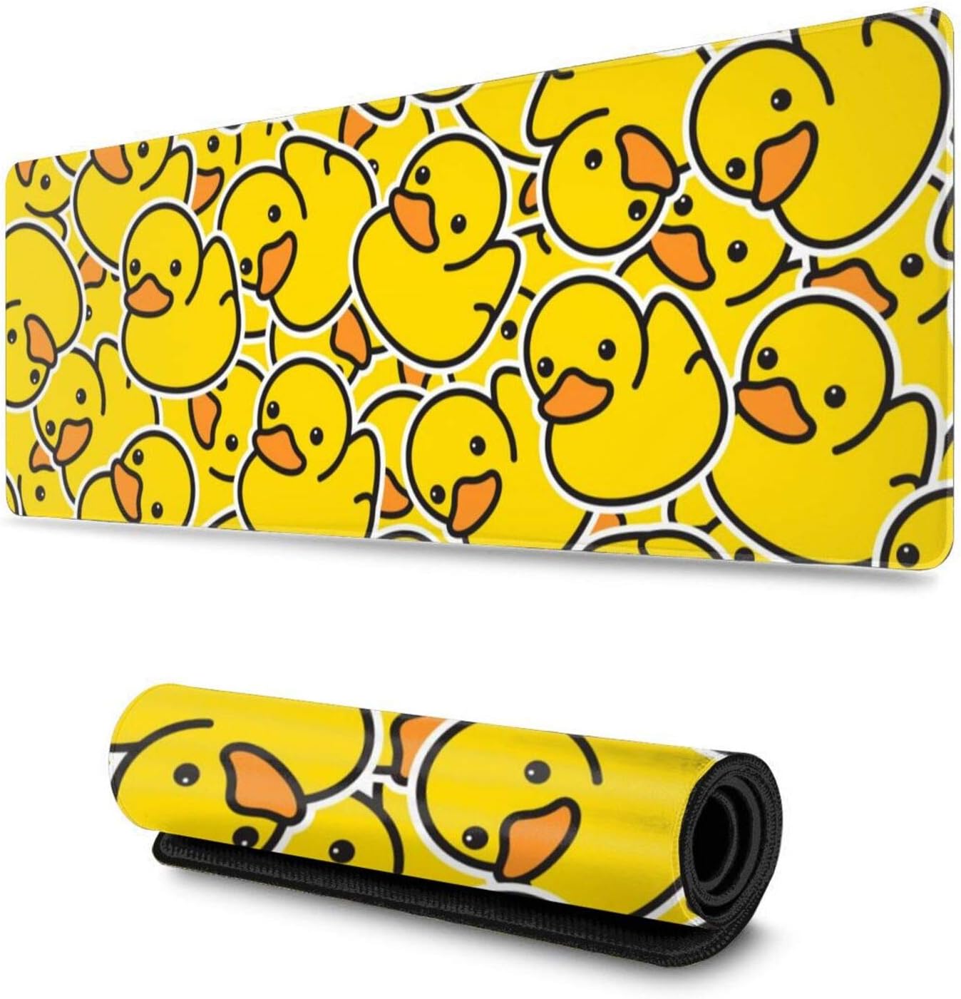Waldeal Cute Duck Mouse Pad Desk Mouse Mat Large Size 11.8x31.5 inch ...