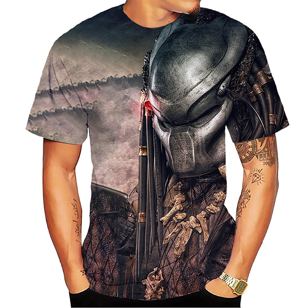 Buy Predator Mens Graphic Tees-Novelty Graphic T Shirts with Cool ...