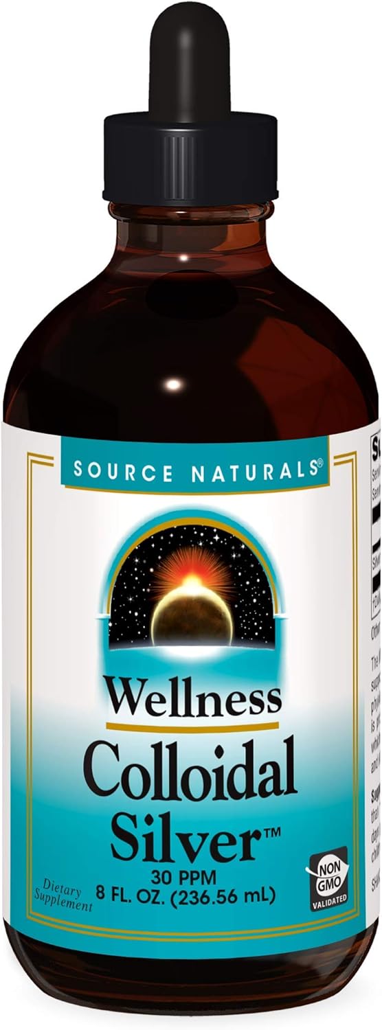 Amazon.com: Source Naturals Wellness Colloidal Silver 30 ppm Supports ...