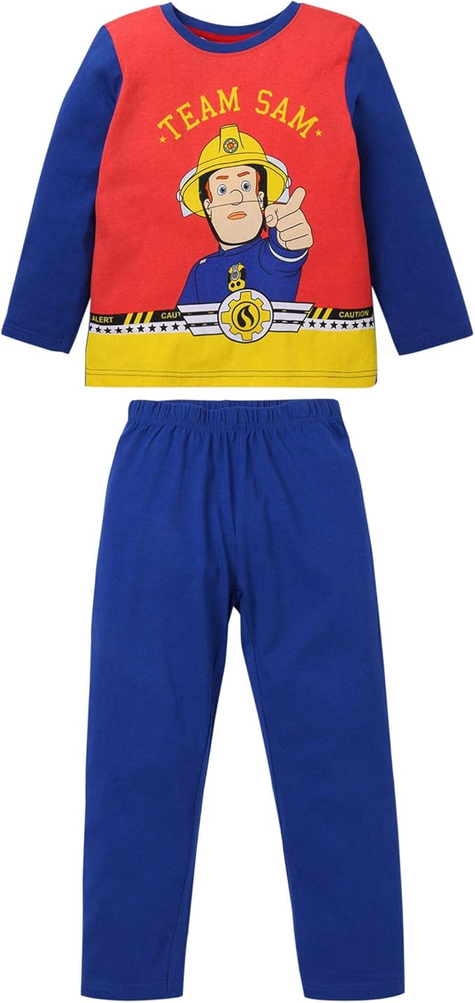 Sam le Pompier Pyjama (92/2 Ans, Rouge/Bleu): Amazon.fr: Vêtements et ...