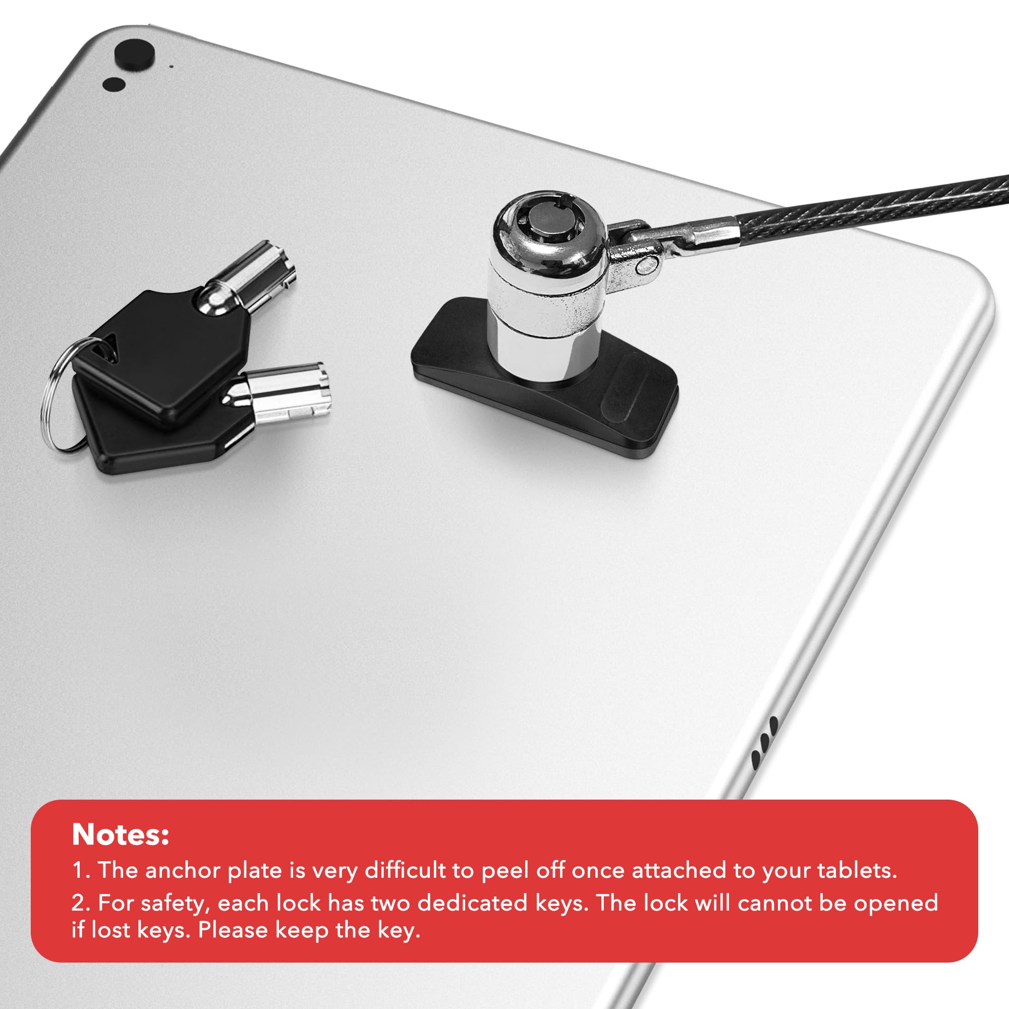 Mua AboveTEK Laptop Lock, Tablet Lock Security Cable, 2 Keys Sturdy ...