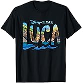 Amazon.com: Disney and Pixar’s Luca Movie Logo T-Shirt : Clothing ...