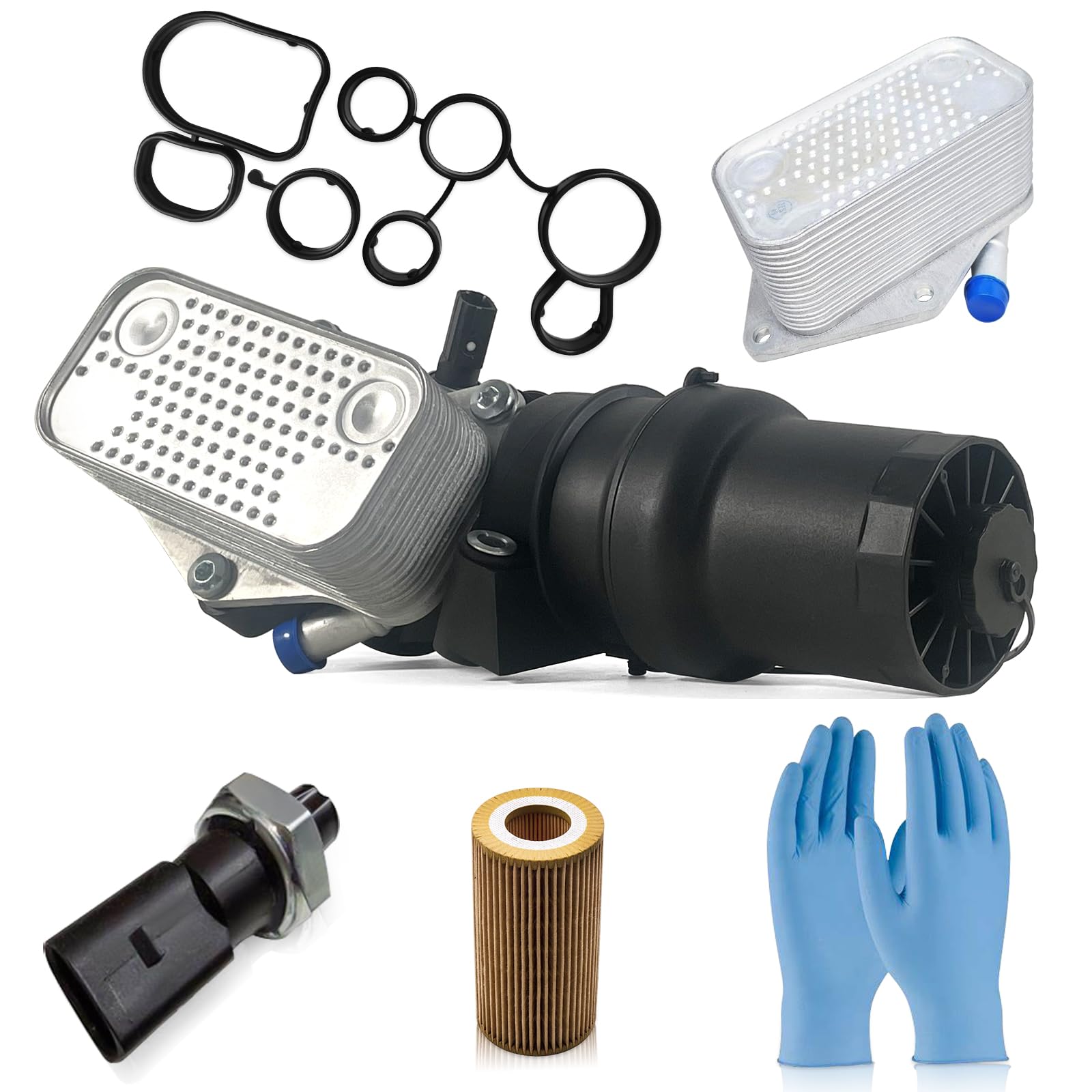 Lqito Engine Oil Filter Housing assembly with oil pressure sensor ...