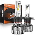 Amazon.com: SEALIGHT H4/9003/HB2 LED Bulbs Hi/Low Beam, 36000LM Ultra-Bright, 6500K Xeon White ...