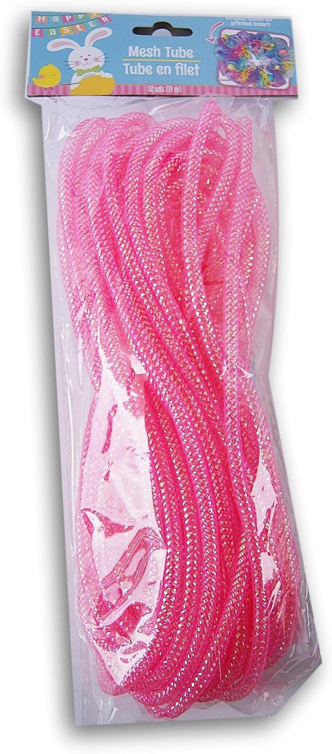 Amazon.com: Easter Spring Crafting Mesh Tube Ribbon - 12 Yards/36 Feet ...