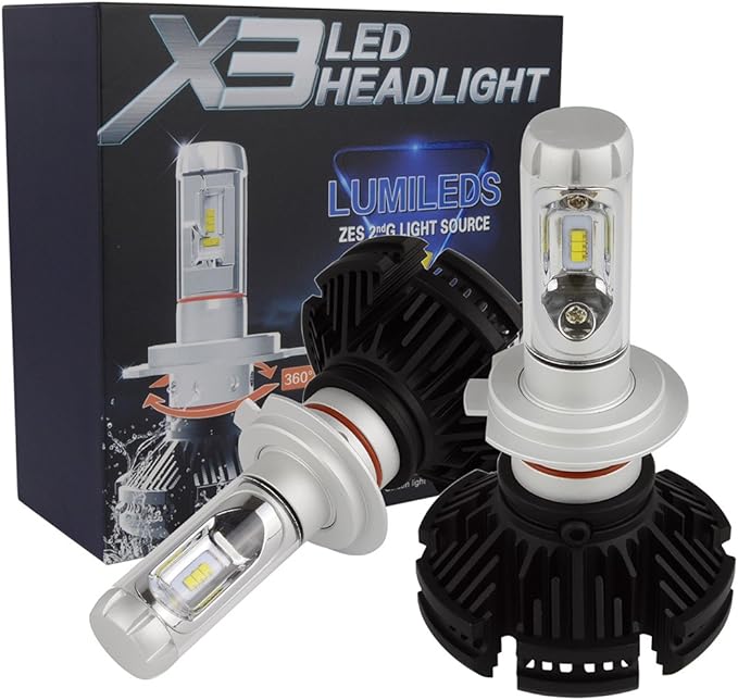 Safego H7 Faro Bulbi Auto LED Luci 50W 6000LM Super Luminosa Lampada con 6 Chips per Auto ...