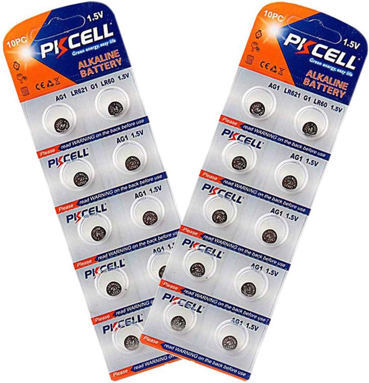 30 pcs AG1 Alkaline Watch Battery For Bullets Eggs Watches Calculators ...