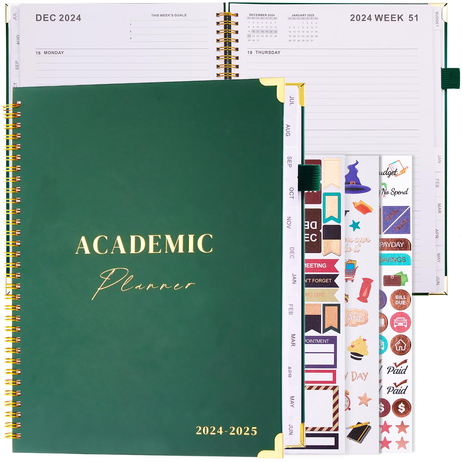 JUBTIC Academic Planner 2024-2025, July 2024- June 2025, 8.5" x 11 ...