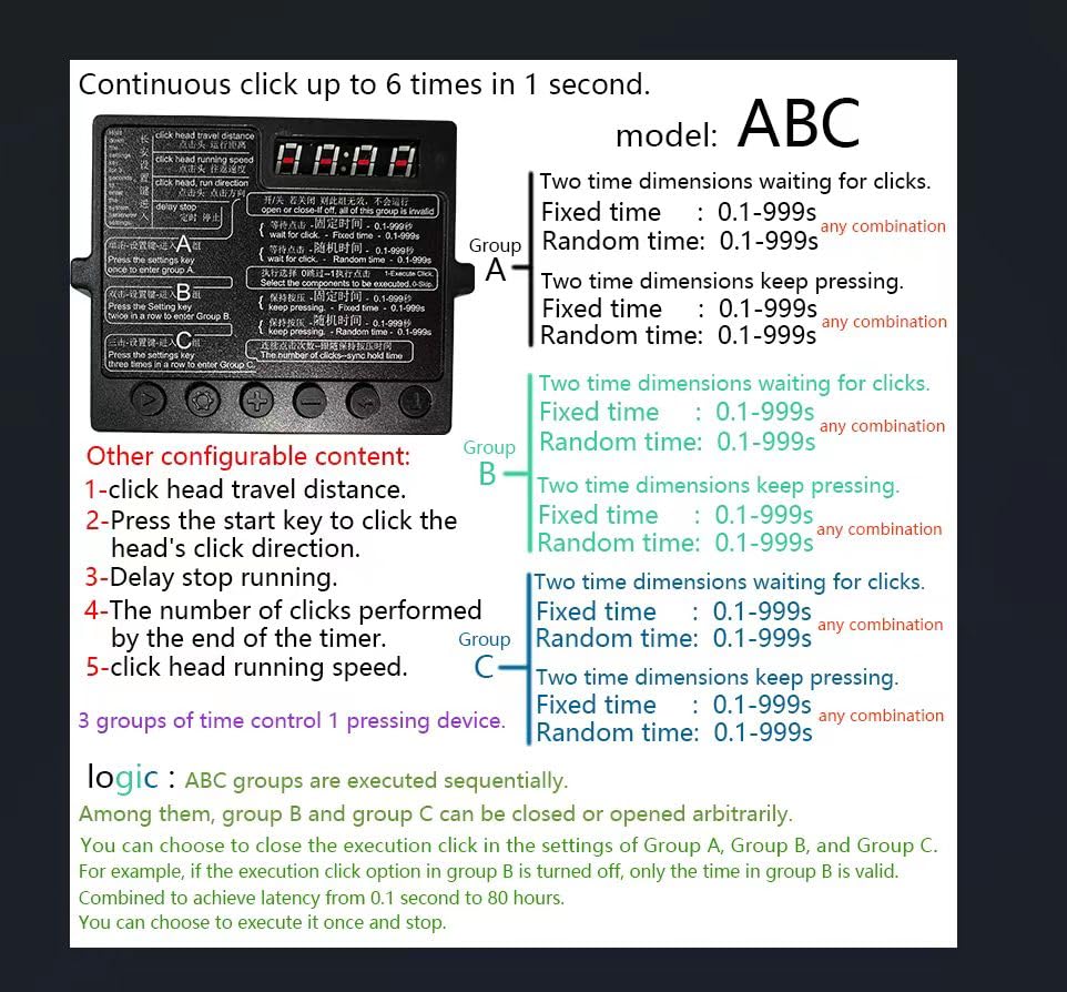 Physical Click Auto Keyboard Clicker Mouse Jiggler Mouse Mover Auto Clicking Tool on Galleon ...