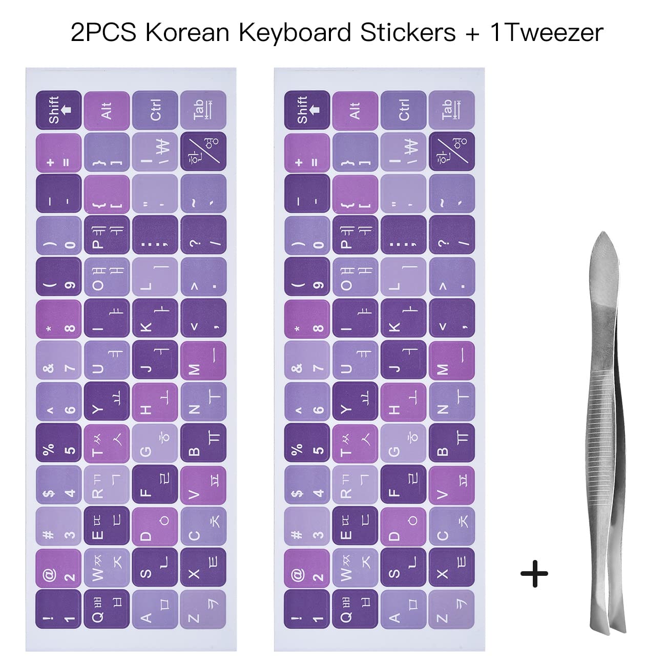 Mua 2Pack Korean Keyboard Stickers, Korean-English Keyboard Sticker on ...