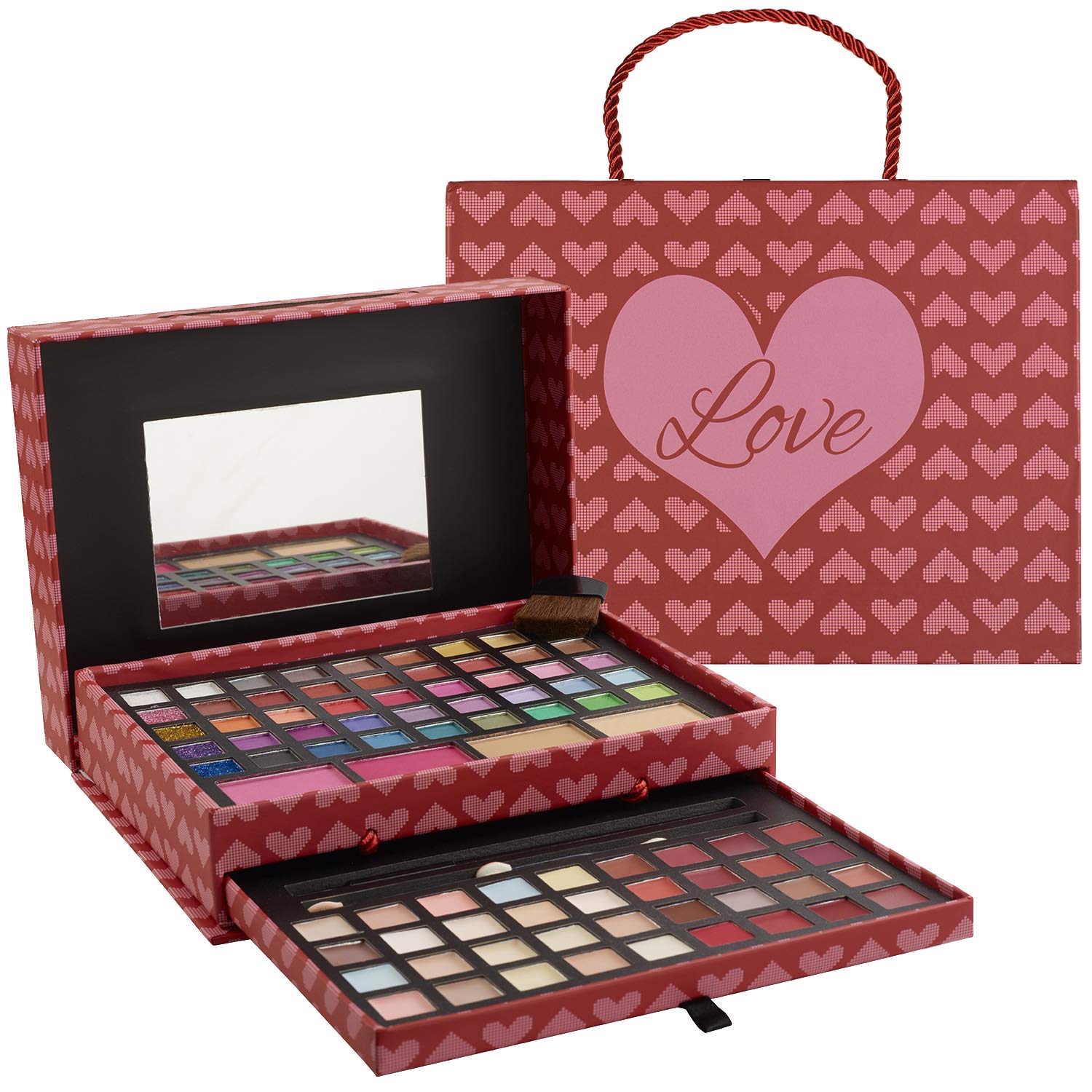 Makeup Kits for Teens - 2-Tier Love Make Up Gift Set and Eyeshadow ...