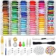 Amazon.com: 962Pcs Friendship Bracelet String Kits with Storage Box ...