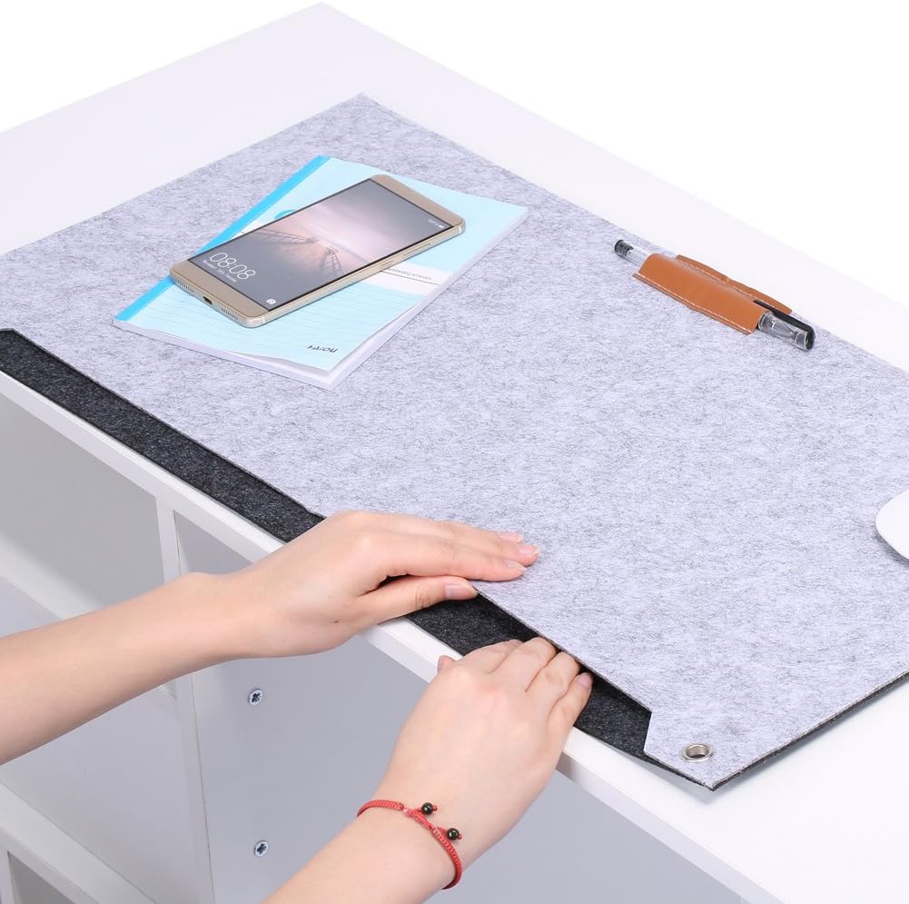 Office Desk Pad, Extended Office Mouse Pad, Felts Office Desk Laptop ...