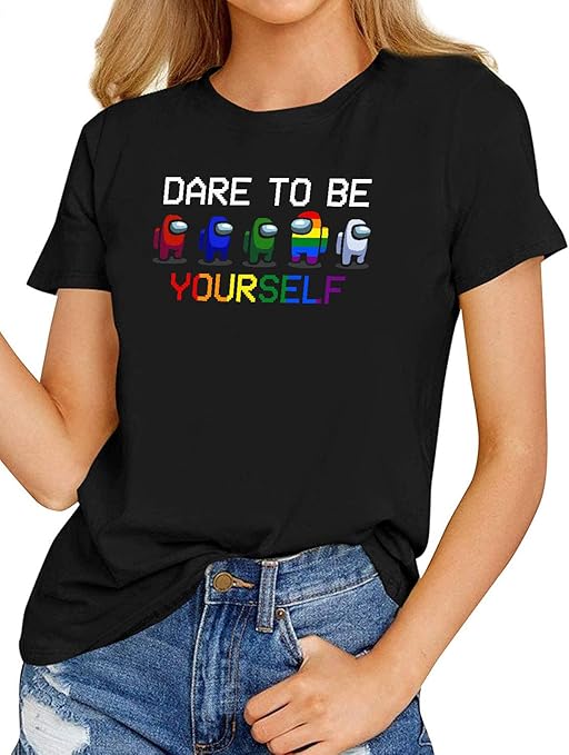 ALPHADAS Camiseta LGBT para mujer, diseño de orgullo LGBT divertido ...