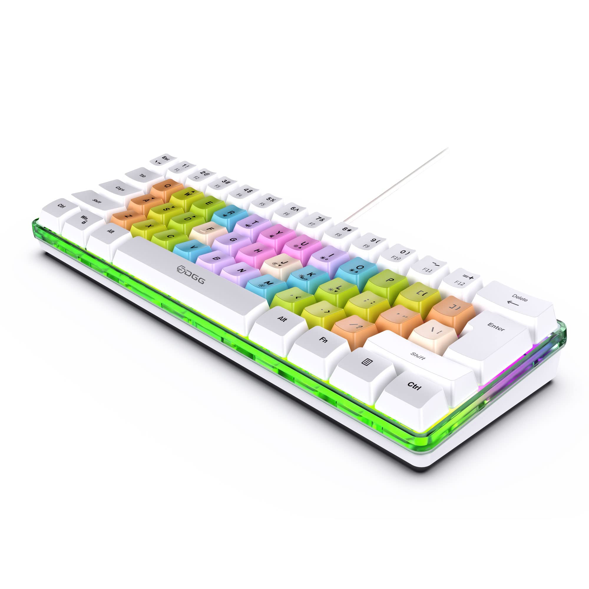 Mua DGG 60% Wired Gaming Keyboard,Colorful Rainbow Key Cap,RGB ...