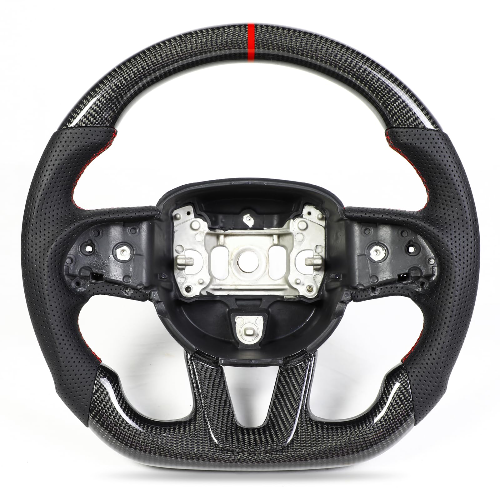TESFEEL 3K Carbon Fiber Steering Wheel for Dodge Charger/Challenger ...