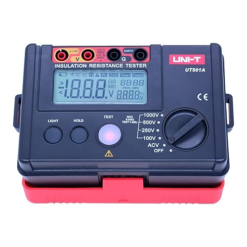 UNI-T 1000V Megohmmeter Insulation Megger Tester, Ground Resistance ...