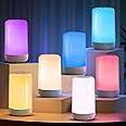 NEWSEE Modern RGB Color Table Lamp, Cordless Portable LED Game Lamps ...