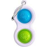 Amazon.com: Fat Brain Toys Simpl Dimpl - Simple Dimple - Orange/Lime - Popping Fidget Keychain ...