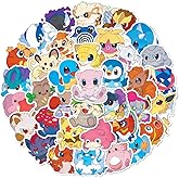 Amazon.com: 52PC Cute Cartoon Stickers Vinyl Waterproof Decals Party ...