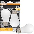 SYLVANIA LED TruWave Natural Series Ceiling Fan / Fixture Light Bulb, 60W A15 Soft White Medium ...