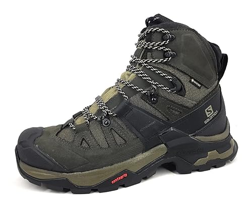 Salomon Men's QUEST 4 GORE-TEX Hiking Boots For Men, Olive Night/Peat ...