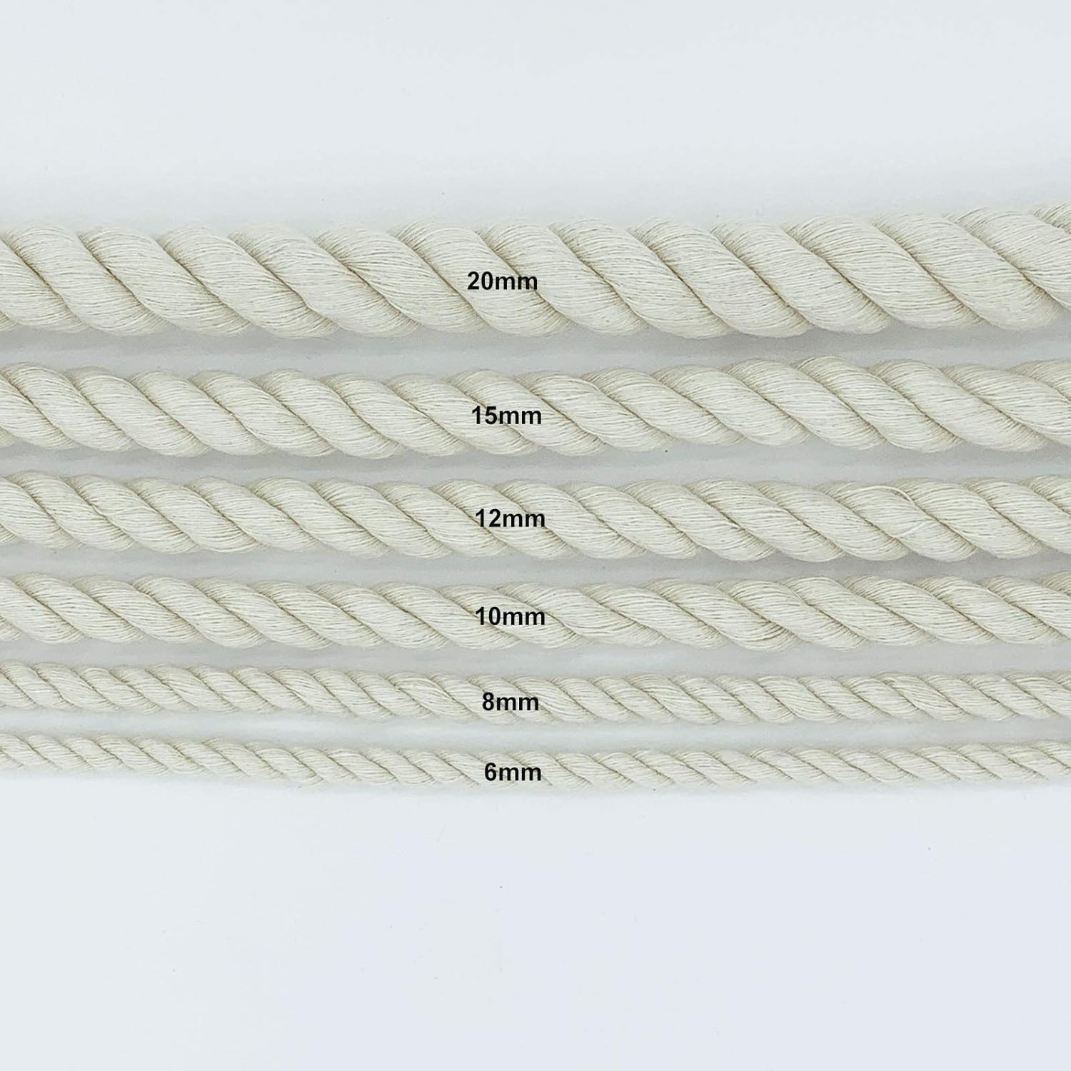 6mm-20mm Diameter Macrame Cord for DIY, Hanging Knitting Craft ...