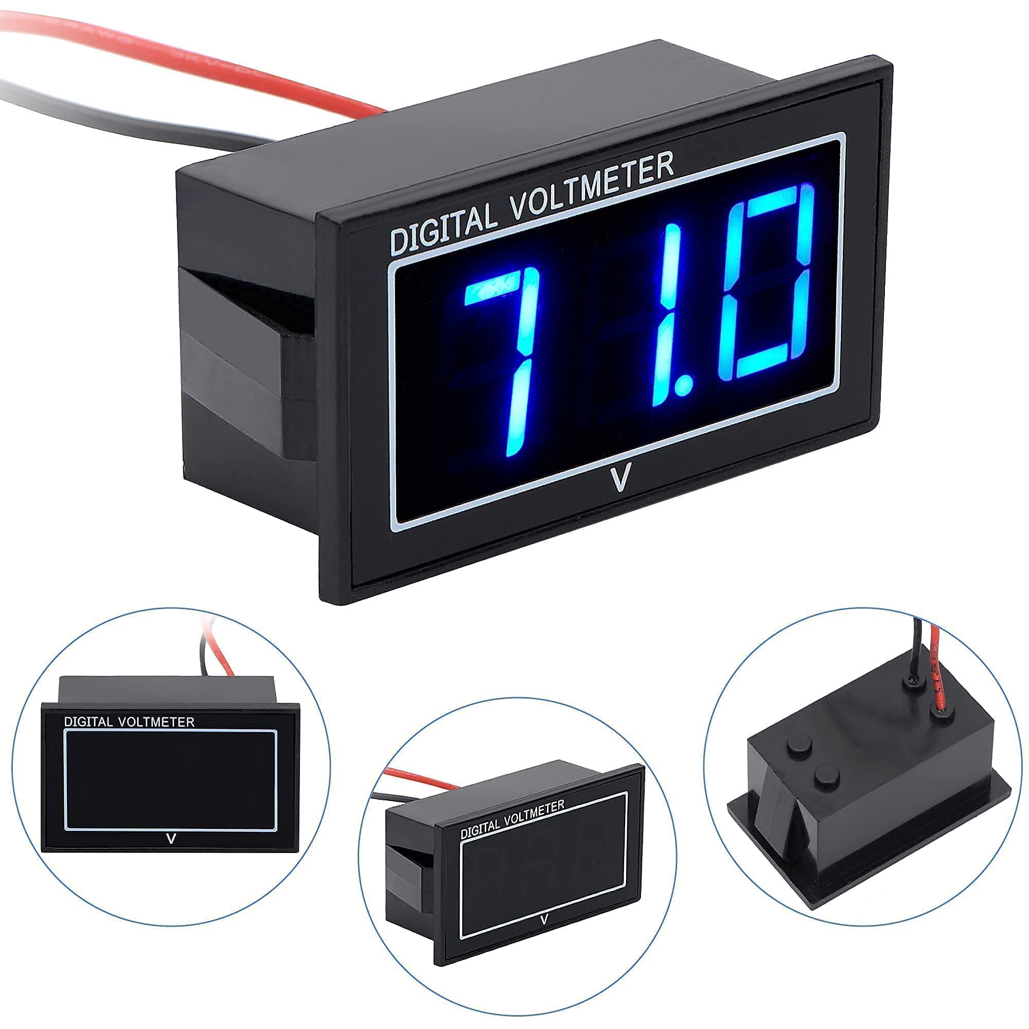 Mua Waterproof Voltmeter 12V 24V 36V 48V 60V 72V 96V,LED Digital ...