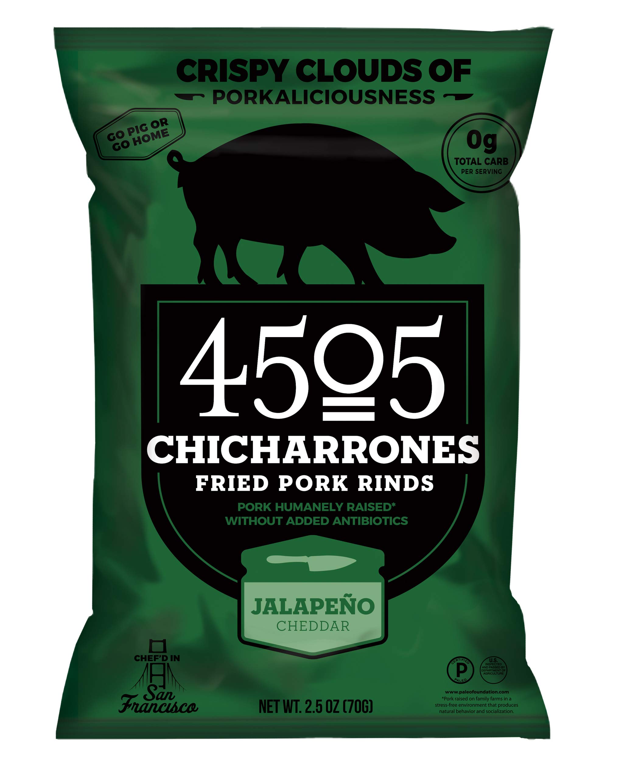 Mua 4505 Meats Chicharrones Fried Pork Rinds Jalapeno Cheddar, 2.5 Oz ...