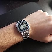 Casio Men's A158W-1 Classic Digital Stainless Steel Bracelet Watch: Casio: Amazon.ca: Watches