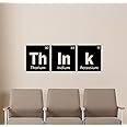 Amazon.com: Think Periodic Table Of Elements Wall Decal Science ...