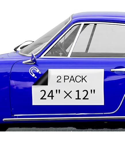 Magnet Sheet Roll 12x24 Inch Blank Car Magnet – 30 Mil Thick, Machine ...