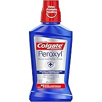 Amazon.com : Colgate Peroxyl Antiseptic Mouth Sore Rinse, Alcohol Free ...
