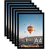Amazon.com - 8.3x11.7 A4 Picture Frame Black for Wall Hanging or Tabletop, Wall Mounting ...