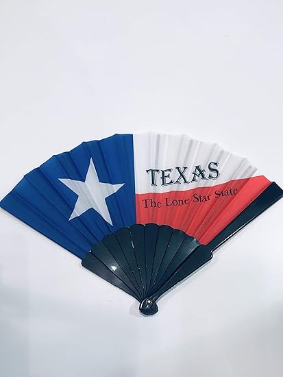 Amazon.com: Texas Flag Folding Hand Fan - Texas Lone Star State: Home ...