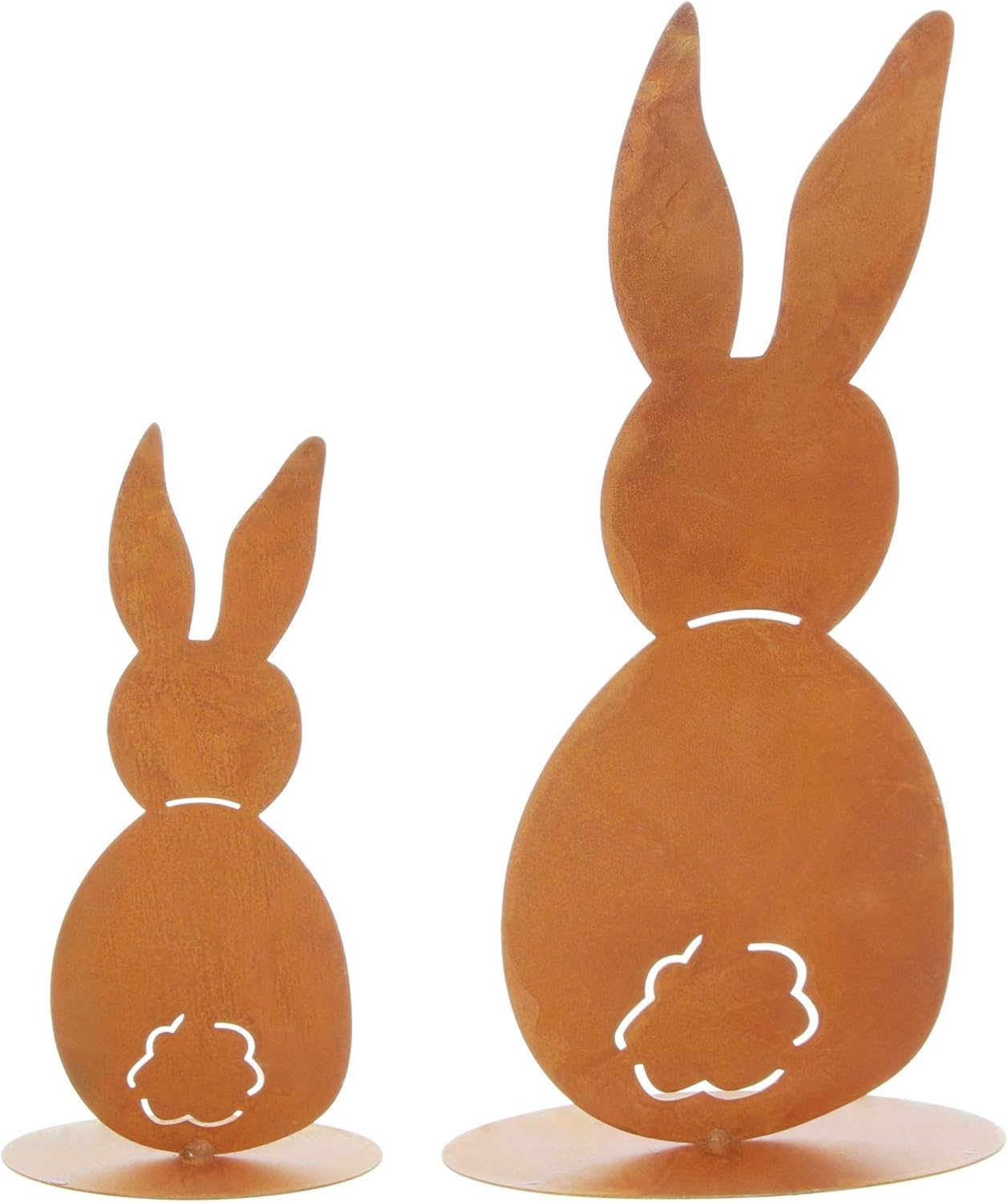 FRANK FLECHTWAREN Metall-Figur Häschen im 2er Set: Amazon.de: Küche ...